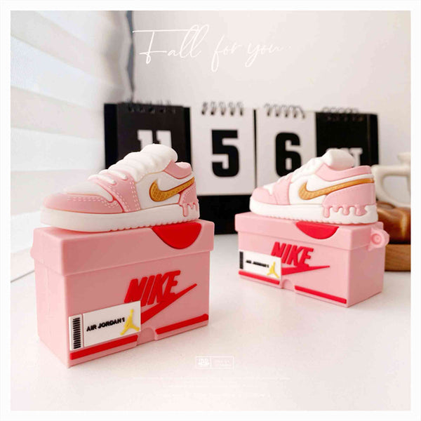 Pink Air Jordan Sneakers AirPods Case - The Sparkle Case