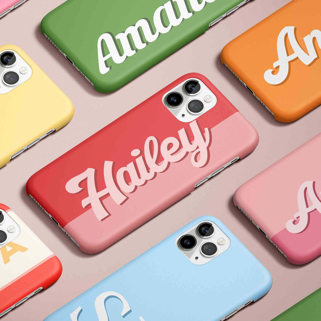 Monogram Personalized Large Initial Phone Case, Custom Name Case, Free ...